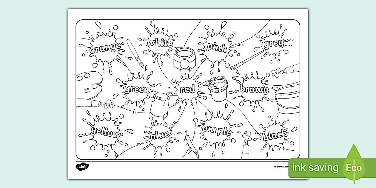 Colour Splash Colouring Page (teacher made) - Twinkl