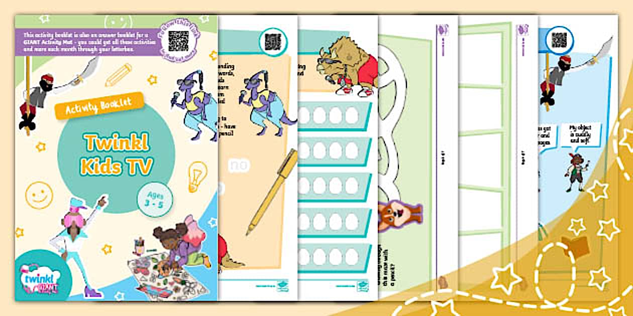 Twinkl Kids TV Activity Booklet (Ages 3 to 5) - Twinkl