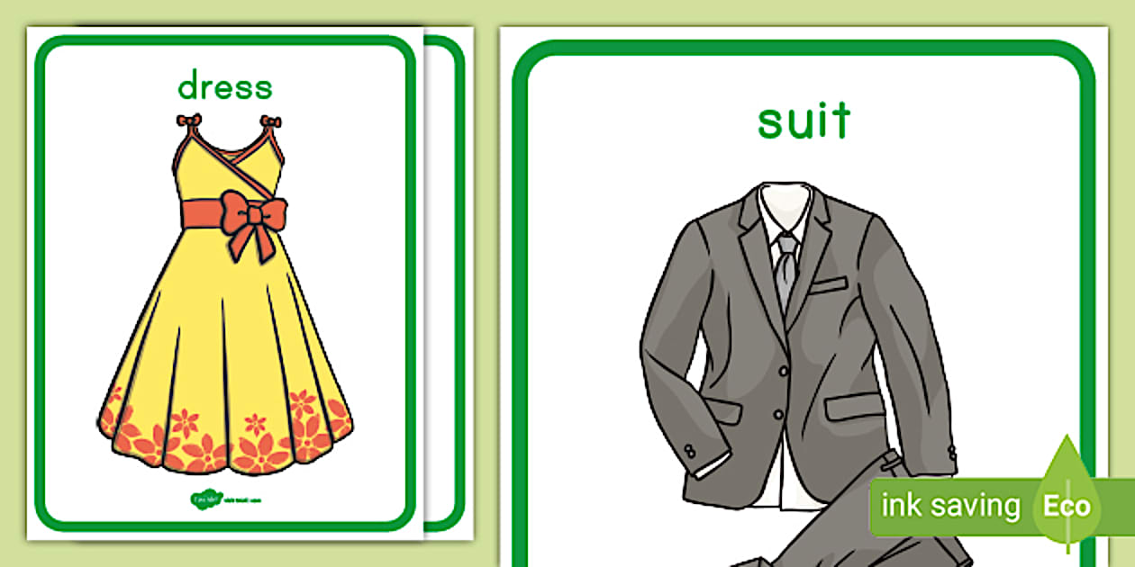 Clothes Posters (teacher made) - Twinkl