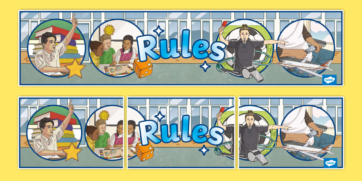 Rules Display Banner (teacher made) - Twinkl