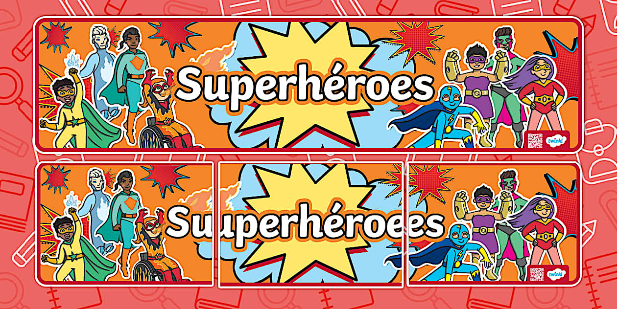 Cartel: Superhéroes (Hecho por educadores) - Twinkl