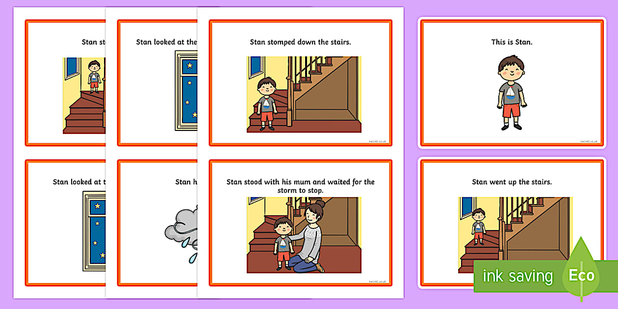 Initial 'st' Word Story Cards (teacher made) - Twinkl