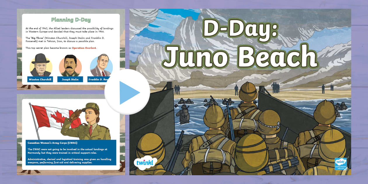 D-Day: Juno Beach (teacher made) - Twinkl