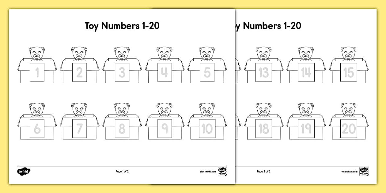 Tracing Numbers 1-20 | Math Teaching Resources | Twinkl