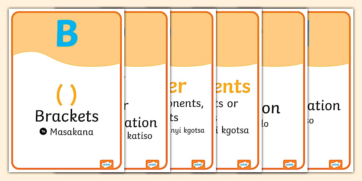 BODMAS or BEDMAS Poster-Setswana (teacher made) - Twinkl