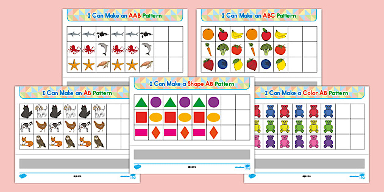 Patterns Adapted Work Activities (professor feito) - Twinkl