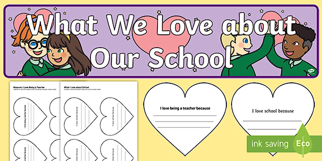 KS1 World Teachers’ Day What We Love about School Activity Pack