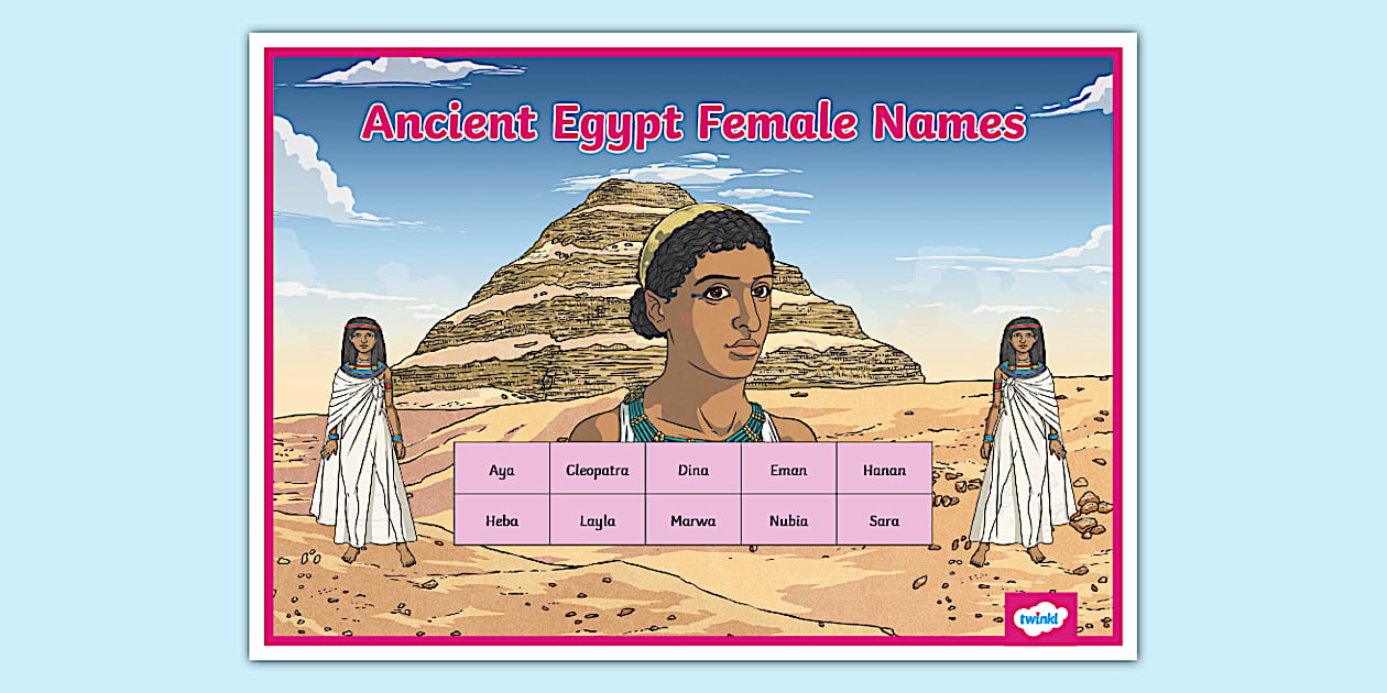 Ancient Egypt Female Names Display Poster (Teacher-Made)