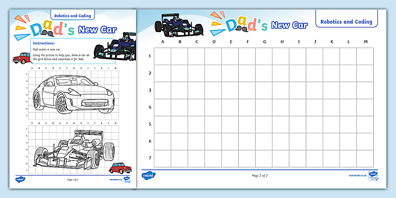 Grade 3 Digital Concepts - Worksheet - Working on a Grid