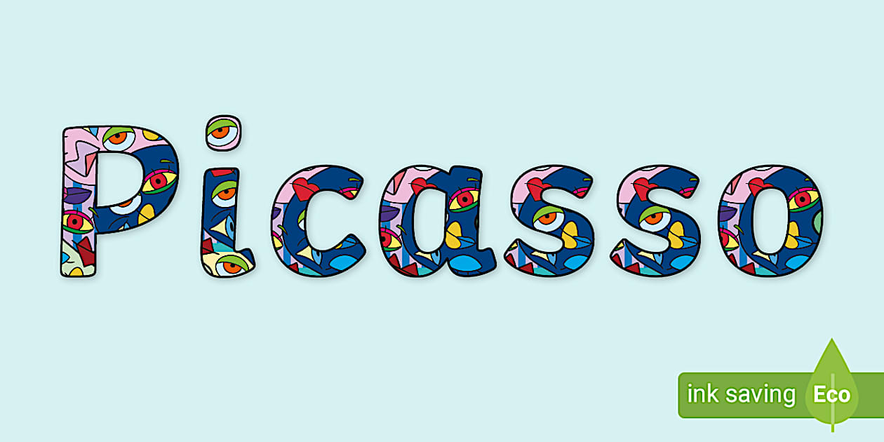 Picasso Display Lettering - Twinkl - KS2 (teacher made)