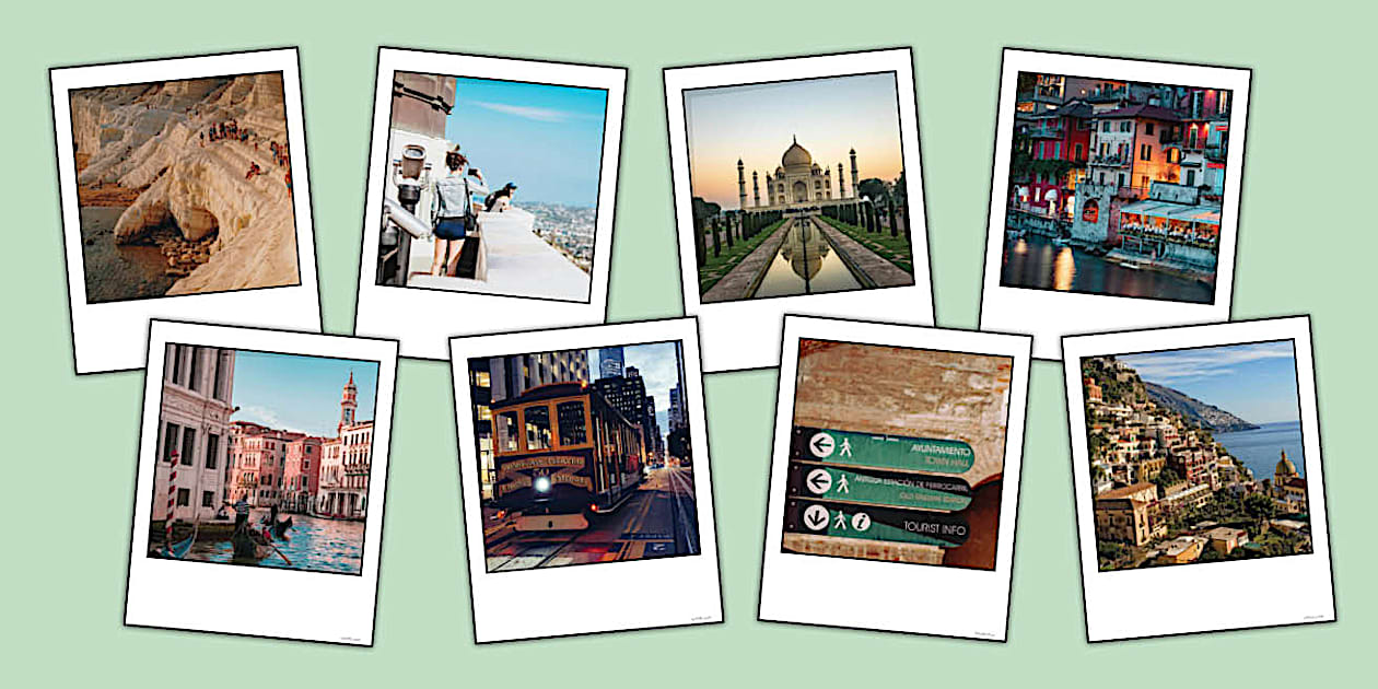 Tourism Instant Photo Style Display Images - Twinkl