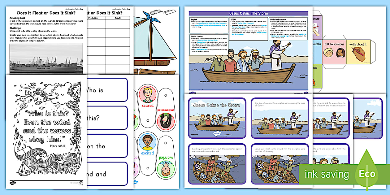 Jesus Calms the Storm Teaching Pack | Religion | Twinkl USA