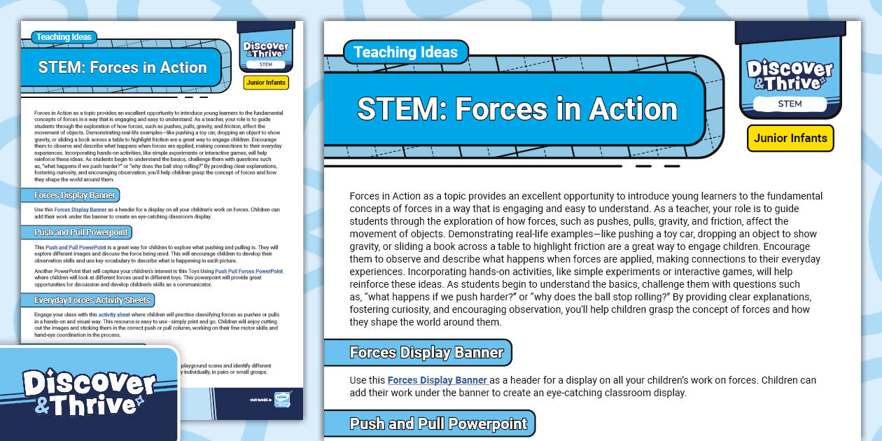 Forces on Action Teaching Ideas 1st class - Twinkl