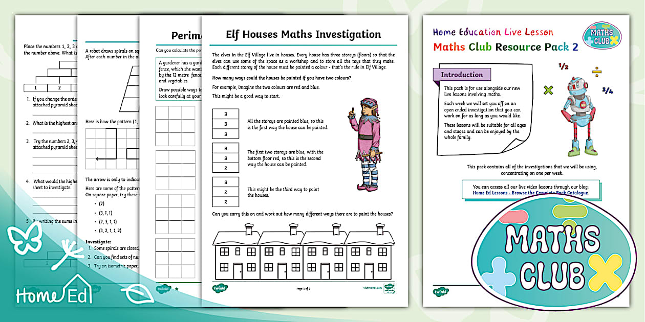 👉 Maths Club Live Lesson Resource Pack 2 (Teacher-Made)