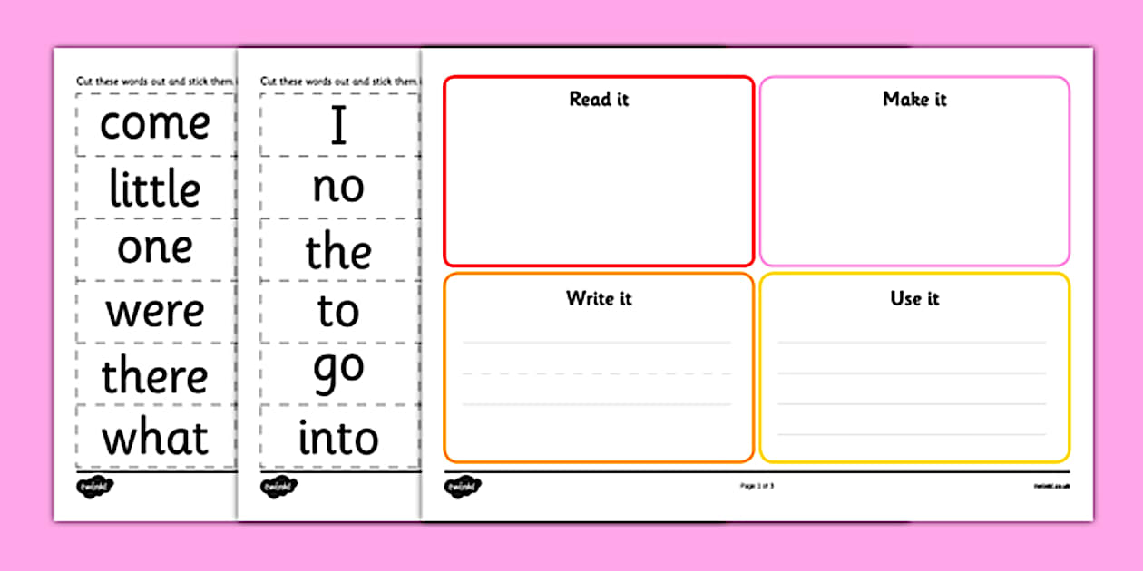 NSW Read It, Make It, Write It, Use It Worksheet - Twinkl