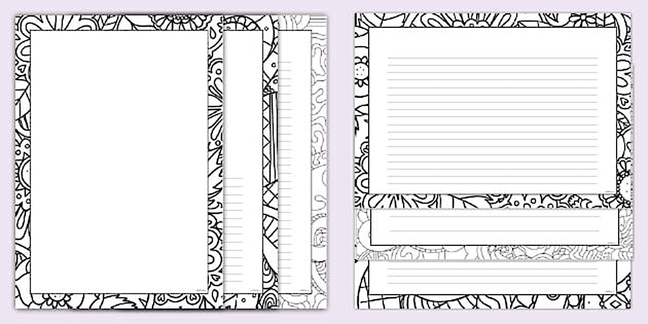 Mindfulness Page Borders: Calming Colouring (teacher made)