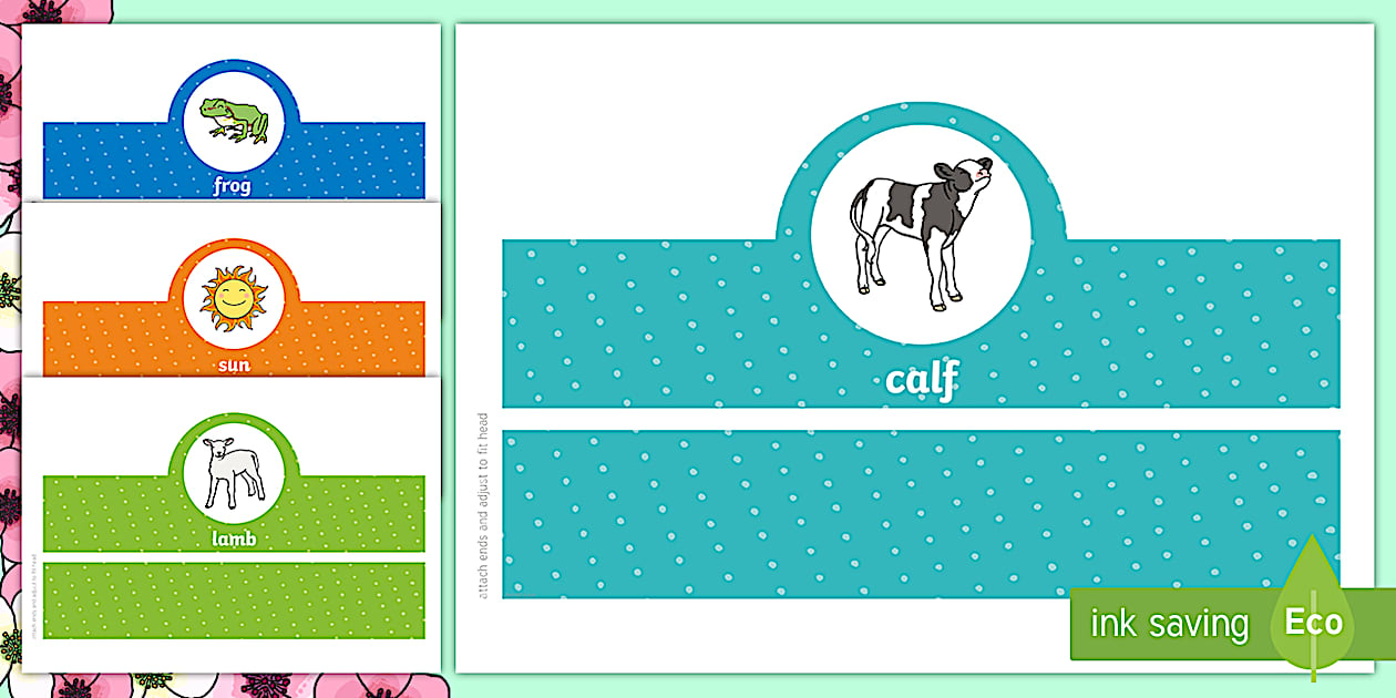 Spring Aistear Role-Play Headbands (teacher made) - Twinkl