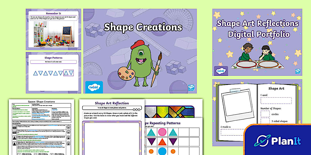 Foundation Space: 2D Shapes Lesson 6 - PlanIt Aus Twinkl