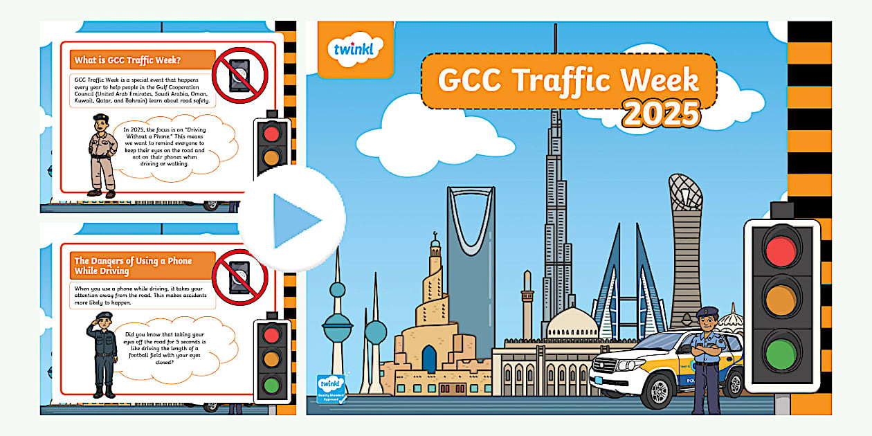 GCC Traffic Week 2025: PowerPoint Presentation - Twinkl