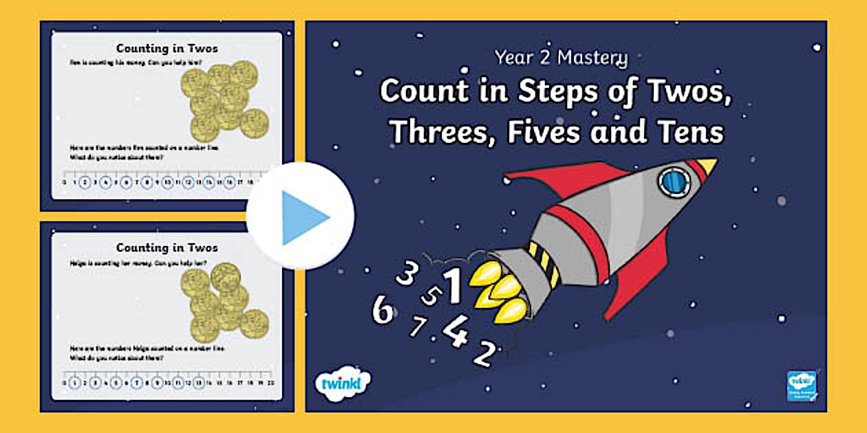 Year 2 Counting by Twos, Threes, Fives and Tens PowerPoint