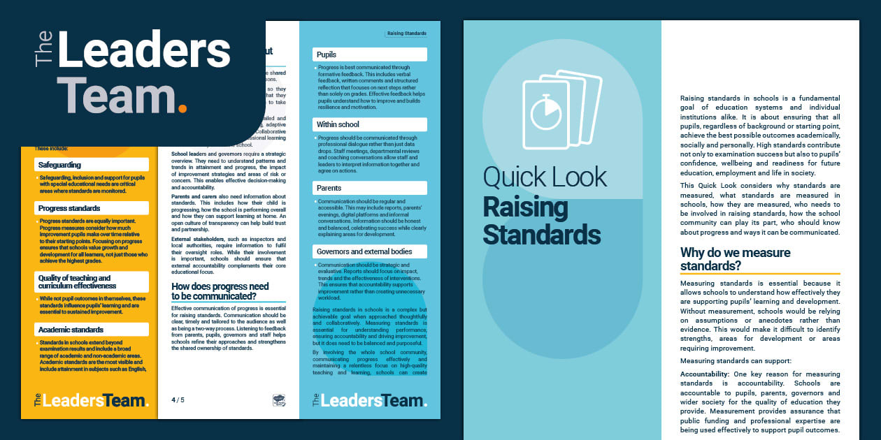 Raising Standards Overview