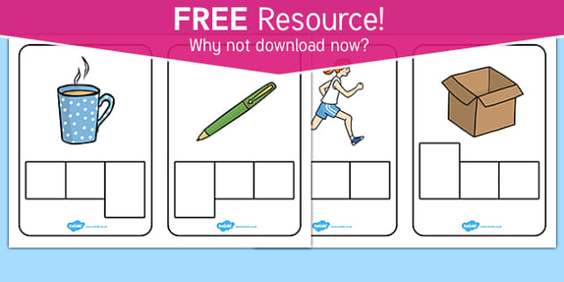 FREE CVC Words Letter Frames (teacher made)