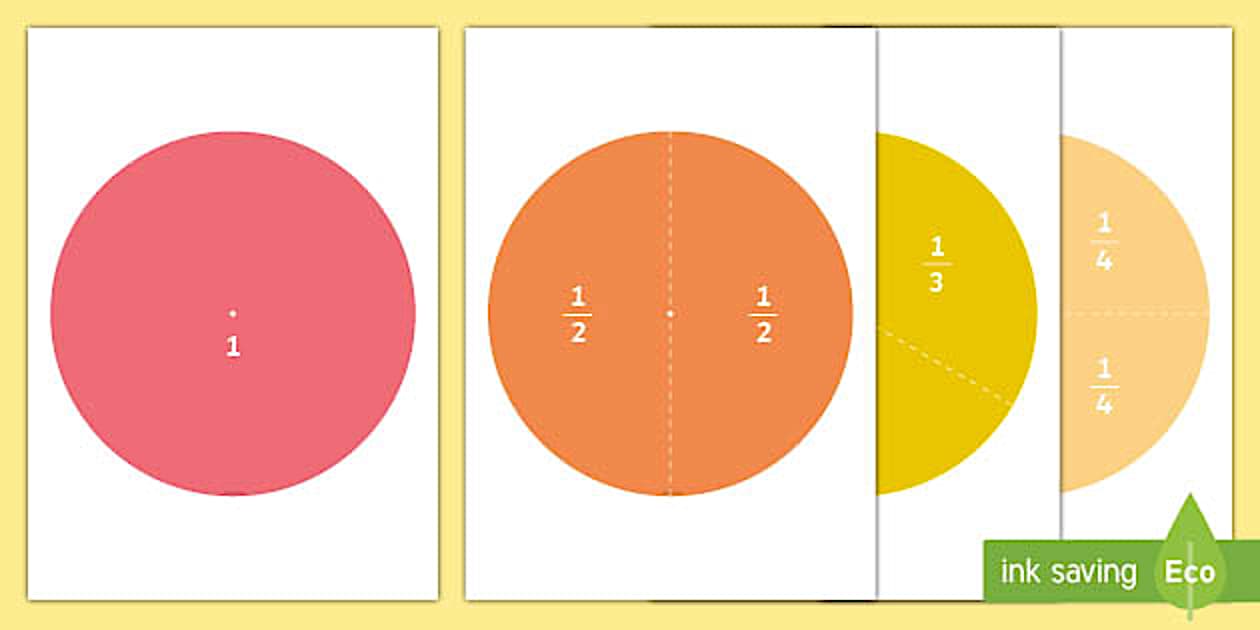 Fraction Circles - Maths (teacher made) - Twinkl