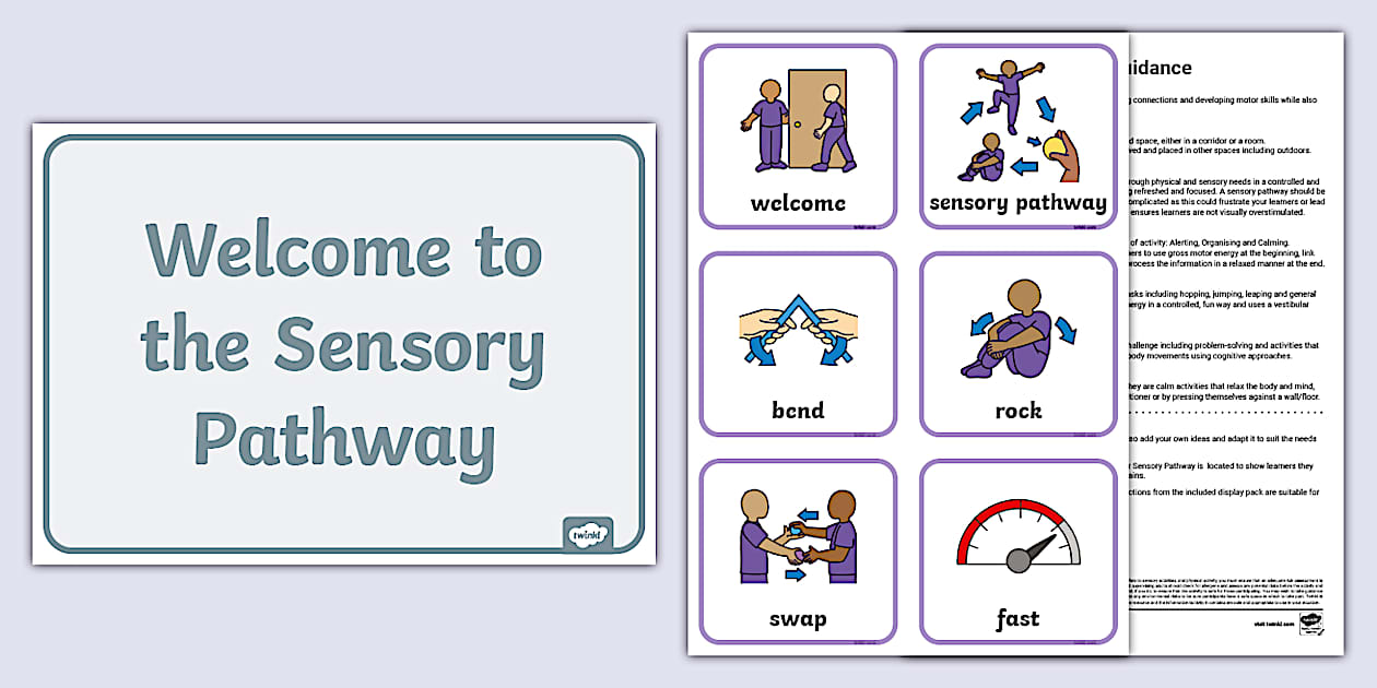 Sensory Pathway Welcome Sign Display Pack (teacher made)
