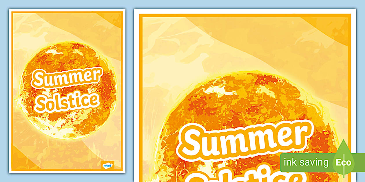 Summer Solstice (Display Poster) (Teacher-Made) - Twinkl