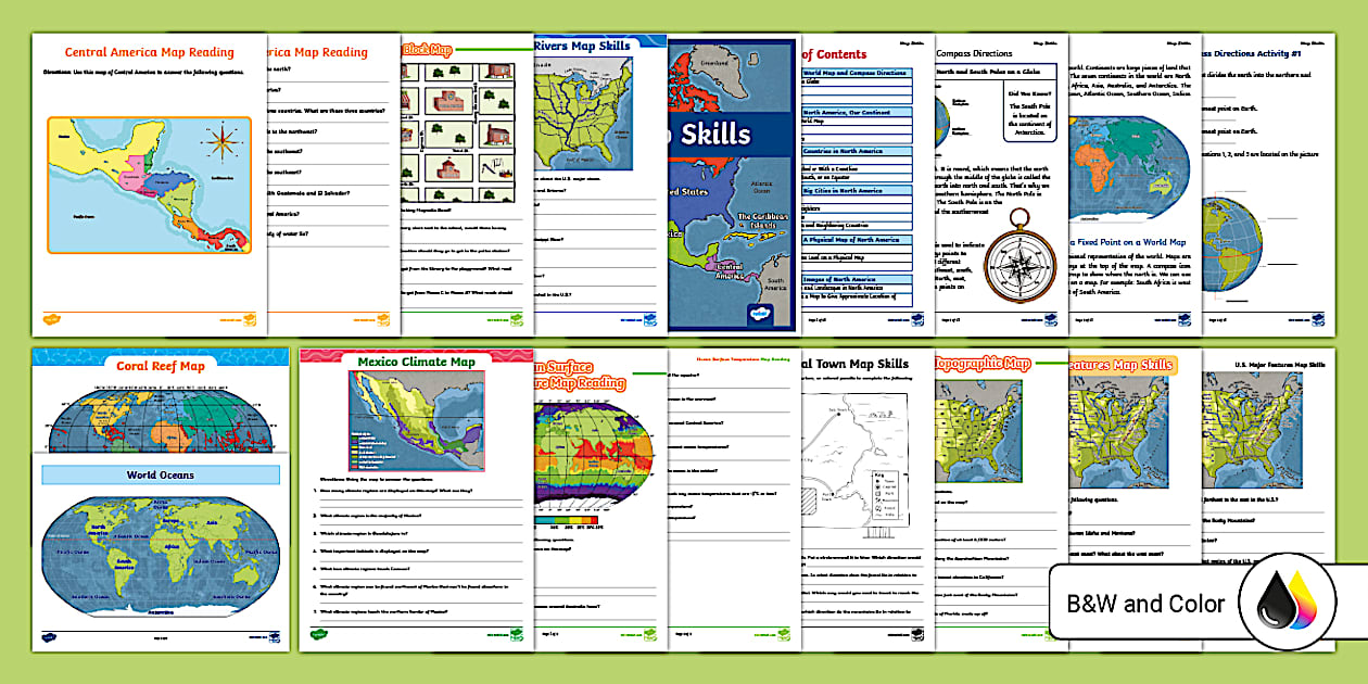 Fifth Grade Map Skills Pack (teacher made) - Twinkl