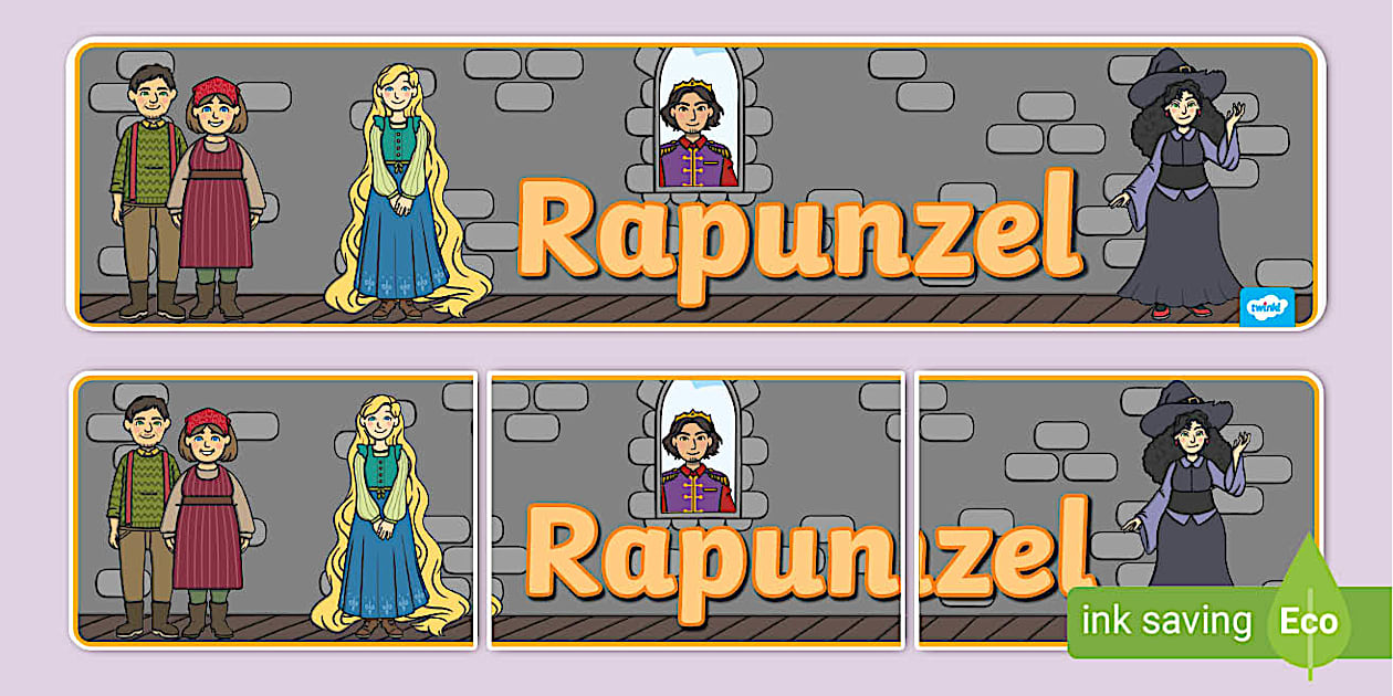 Rapunzel Display Banner (Indoor) (teacher made) - Twinkl