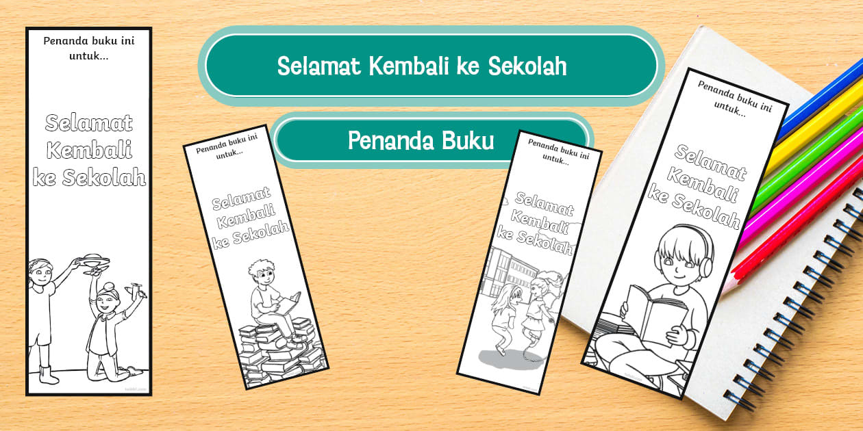 Penanda Buku Selamat Kembali ke Sekolah