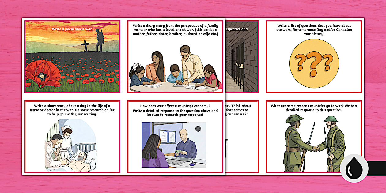 Remembrance Day Writing Prompts I Twinkl Canada - Twinkl