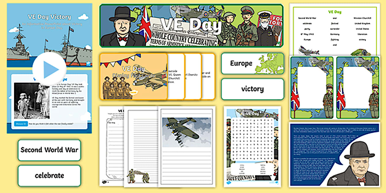 VE Day Resource Pack - History Activities (teacher made)