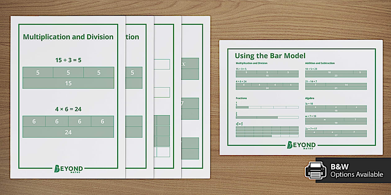 👉 Using Bar Models - Poster Pack (teacher made) - Twinkl