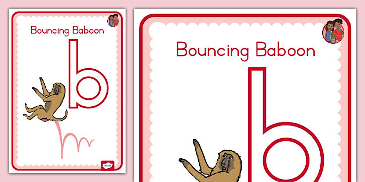 Grade R Phonics: Sound Character Poster b (teacher made)