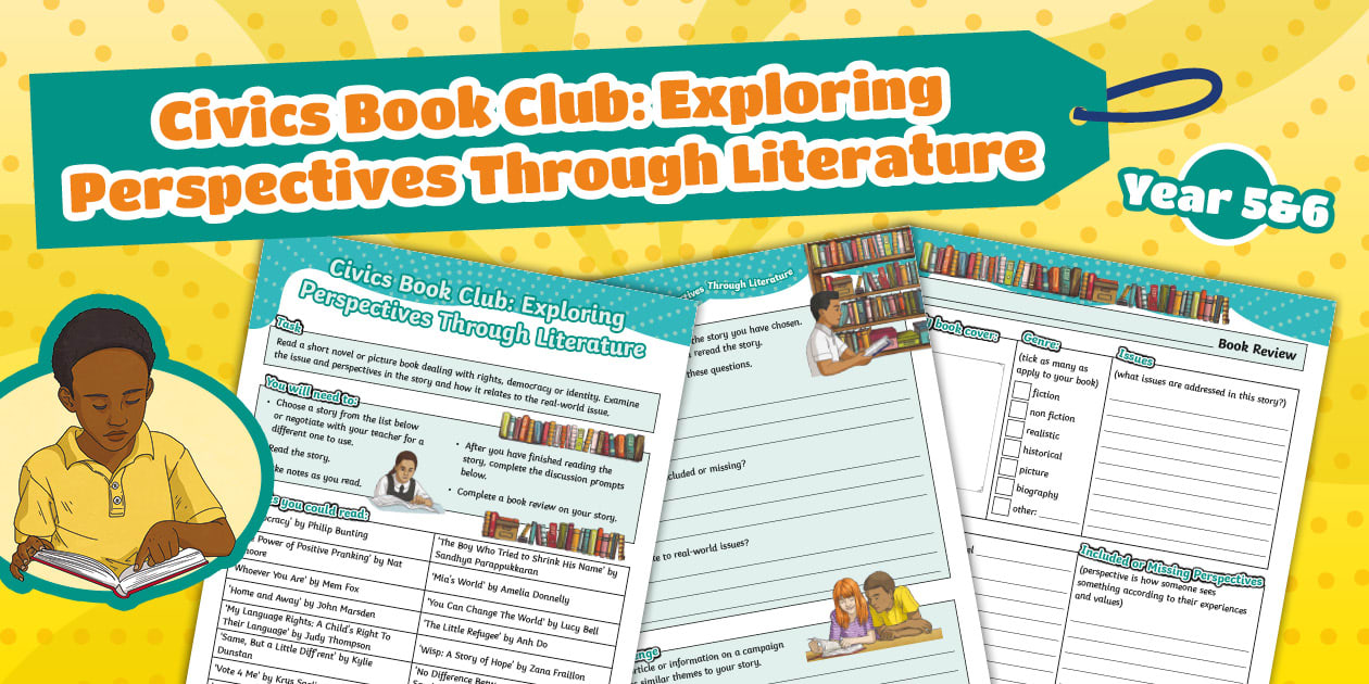 Civics Book Club Exploring Perspectives Activity Sheet