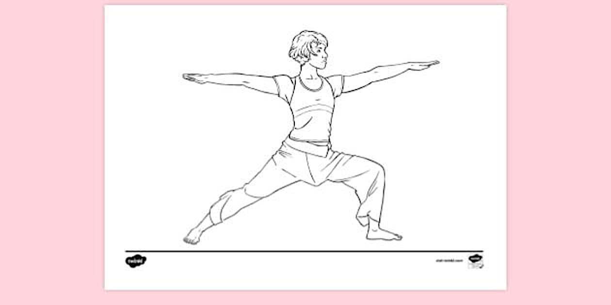 Yoga Colouring | Colouring Sheets (Teacher-Made) - Twinkl