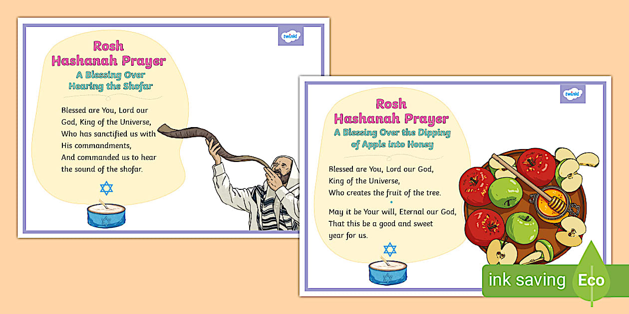 Rosh Hashanah Posters - Rosh Hashanah Prayers - Twinkl