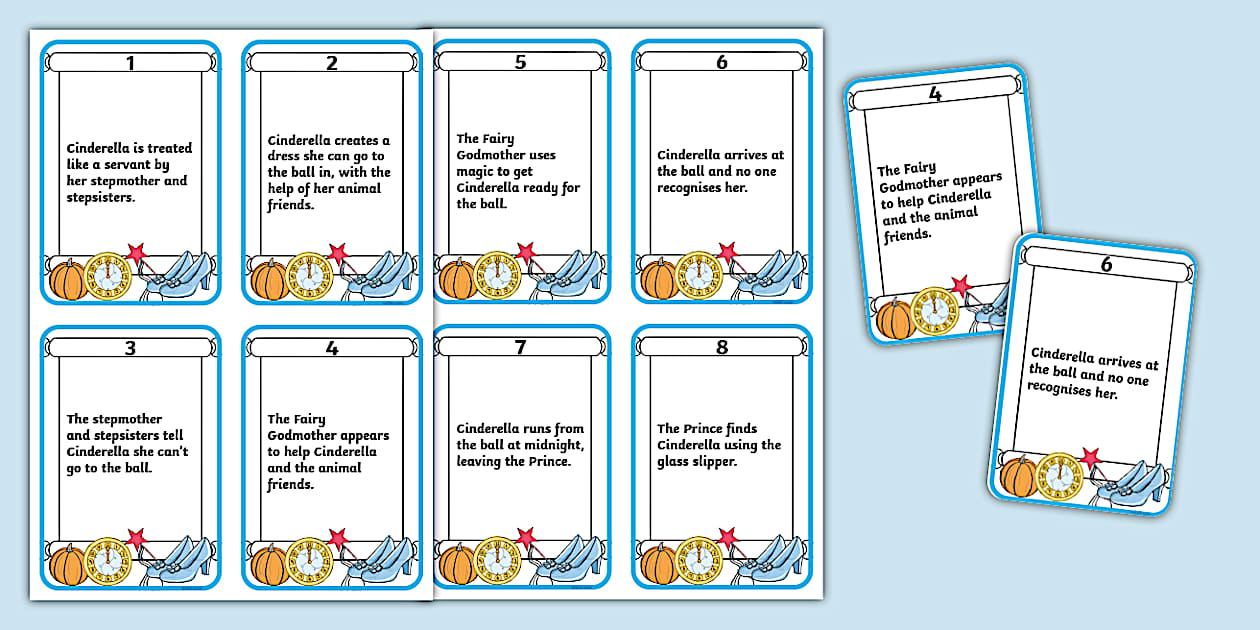 Cinderella Freeze Frame Drama Flashcards (teacher made)