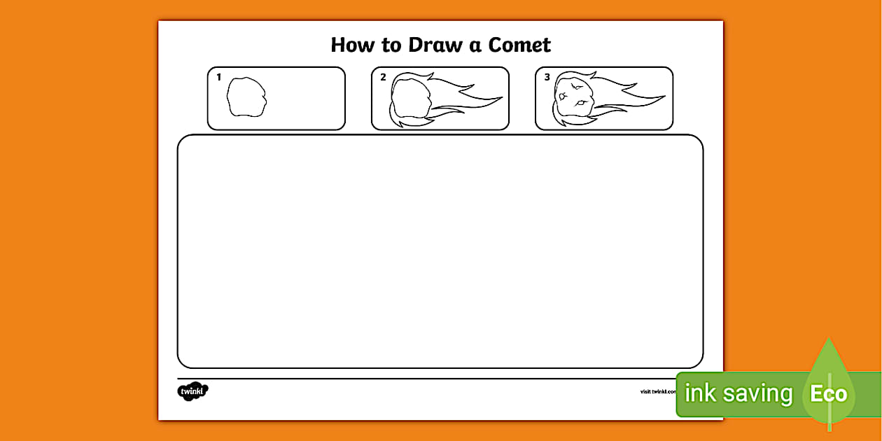 How to Draw a Comet In Three Simple Steps | Twinkl | KS1