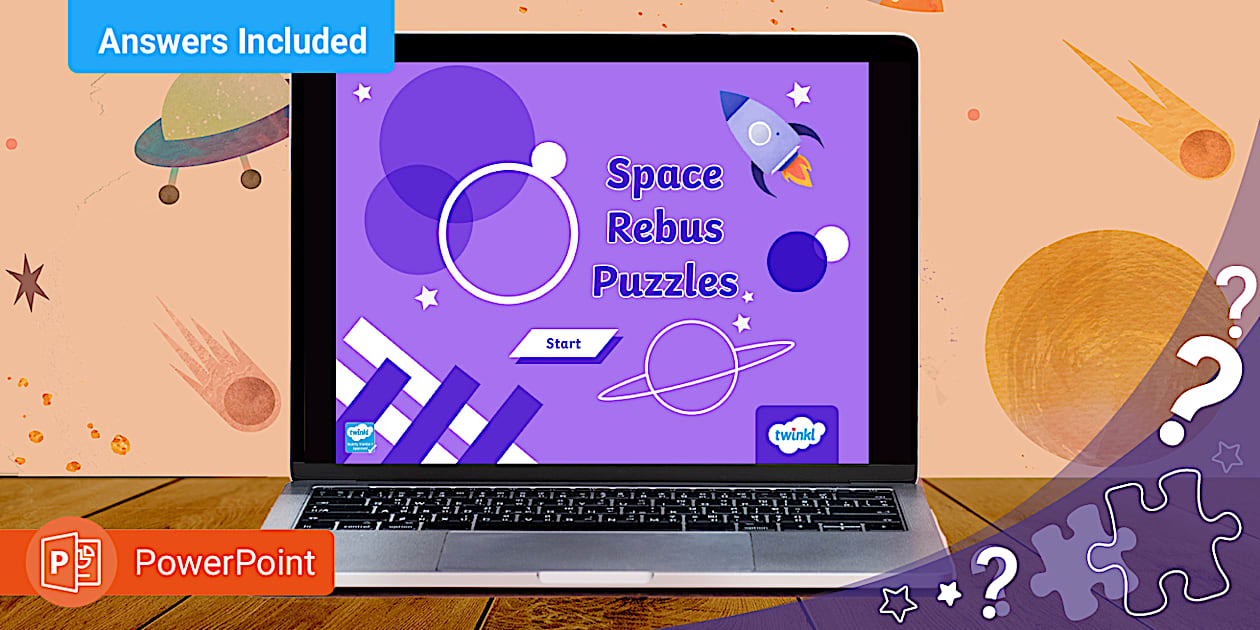 Space PowerPoint Rebus Puzzles - Twinkl - Kids Puzzles
