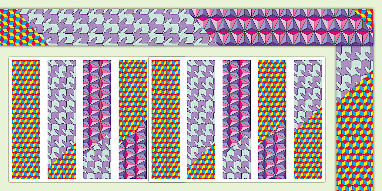 Tessellation-Themed Display Borders (teacher made) - Twinkl