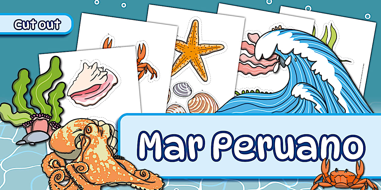 Dibujo del mar peruano para niños | Twinkl