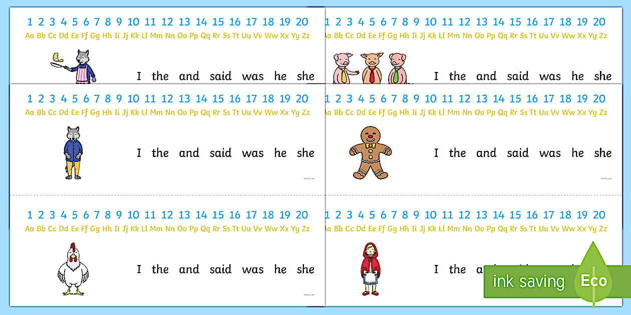 Editable Combined Number and Alphabet Strips to Support Teaching on Mr ...