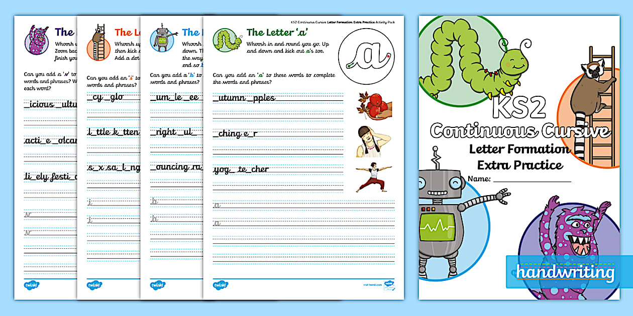 Cursive Handwriting Letters Booklet | Handwriting Resources