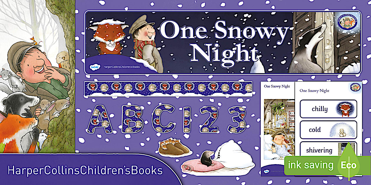 FREE! - Percy the Park Keeper: One Snowy Night Display Pack - Twinkl
