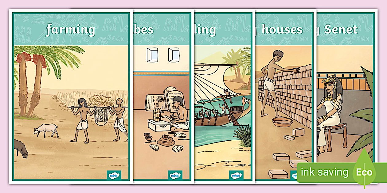 Ancient Egyptian Life Display Posters