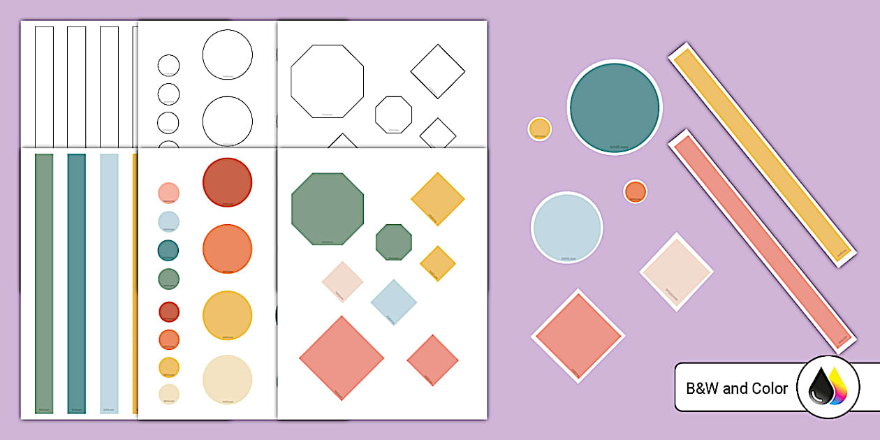 Geometric Boho Cutouts (teacher made) - Twinkl