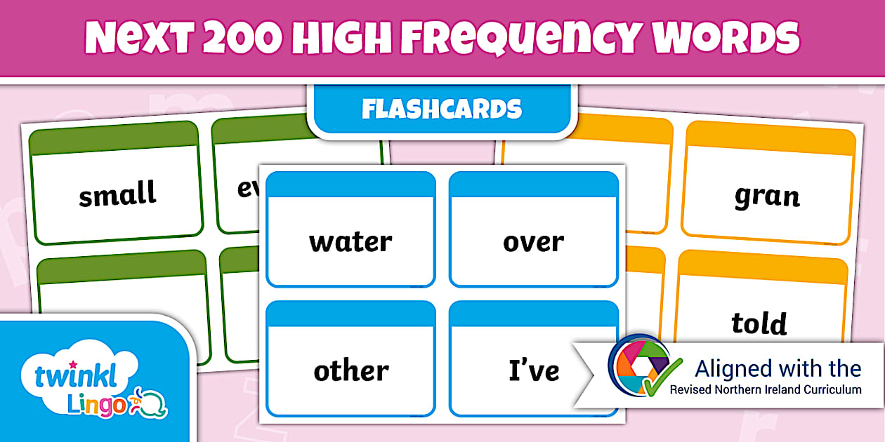 Next 200 High Frequency Words Flashcards